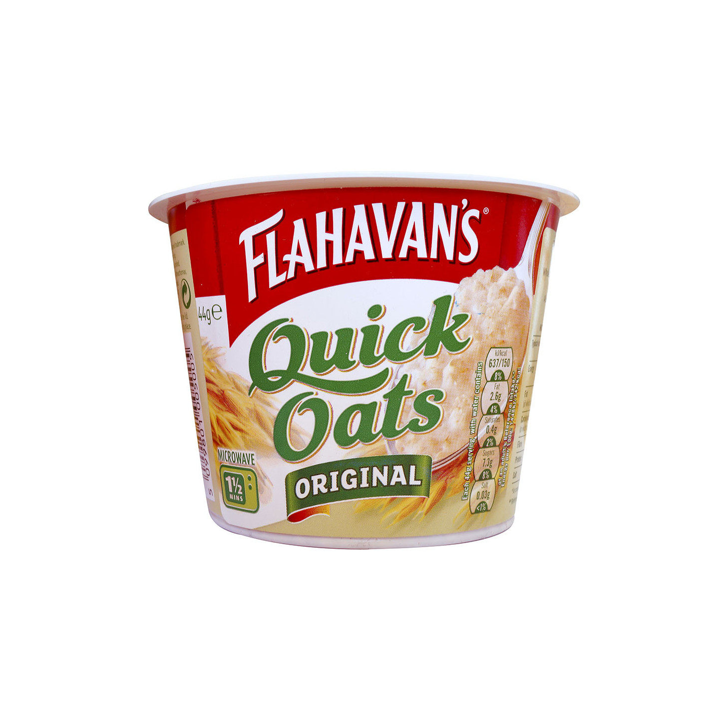 Flahavan's Quick Oats Pot Original 44g - Le Comptoir Irlandais