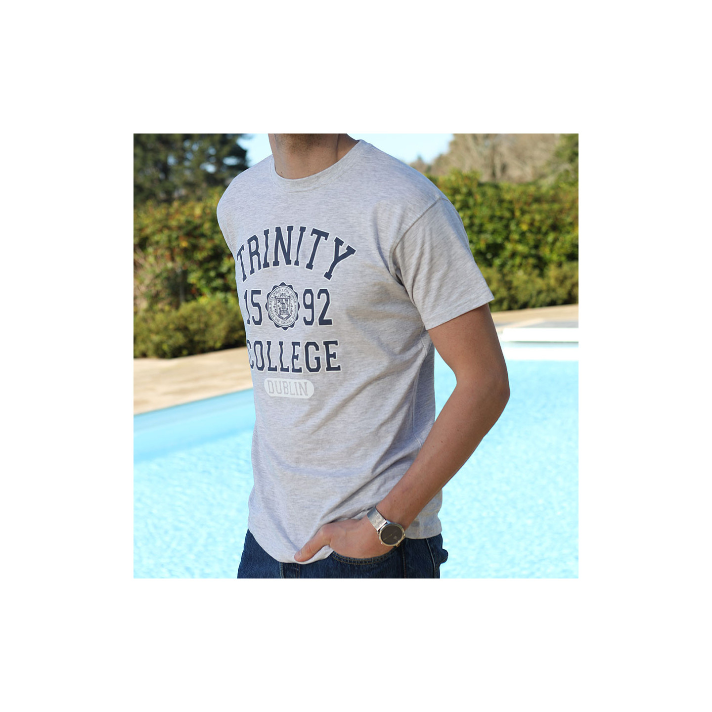 Grey Trinity College T-shirt