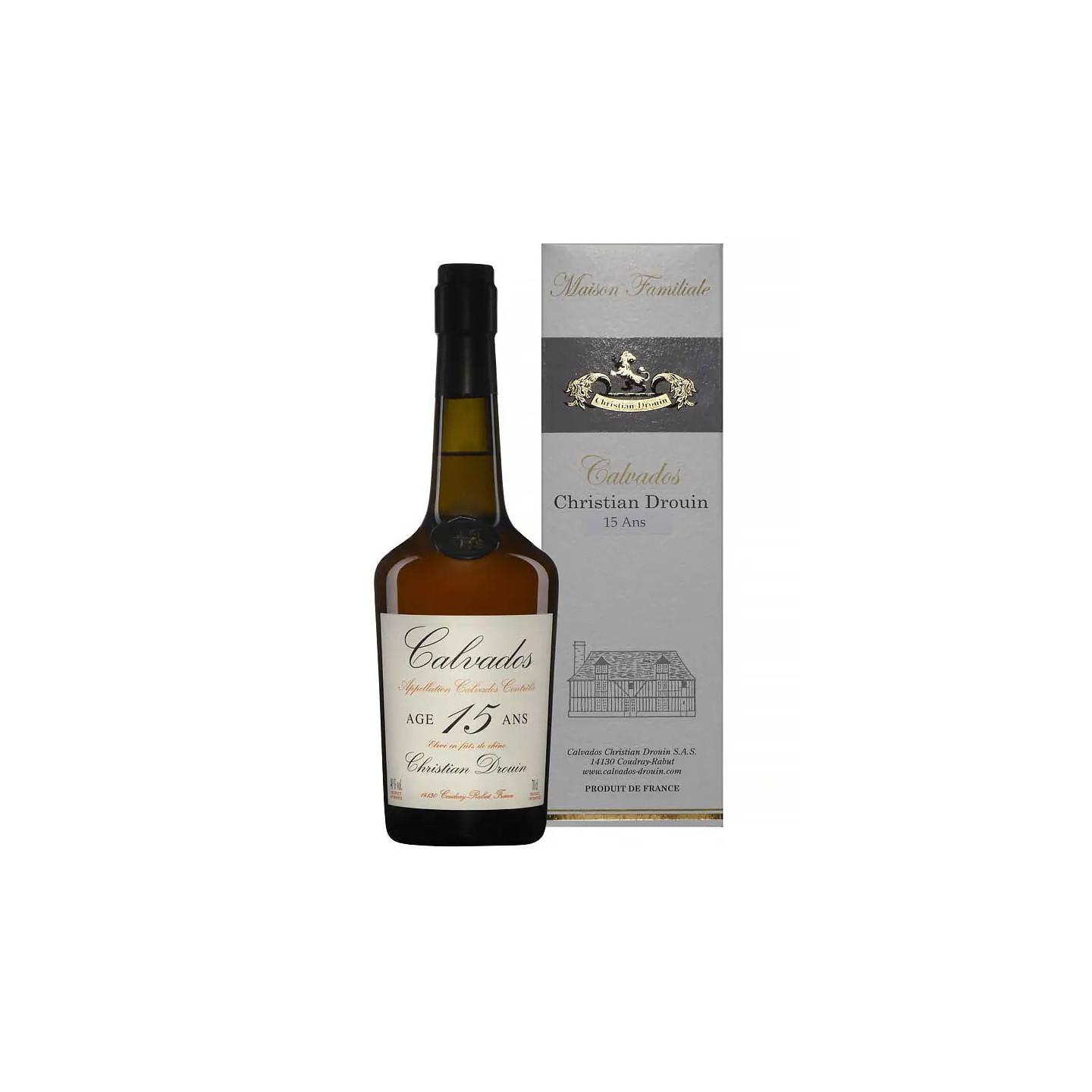 Calvados Drouin 15 Ans AOC 70cl 40° - Le Comptoir Irlandais