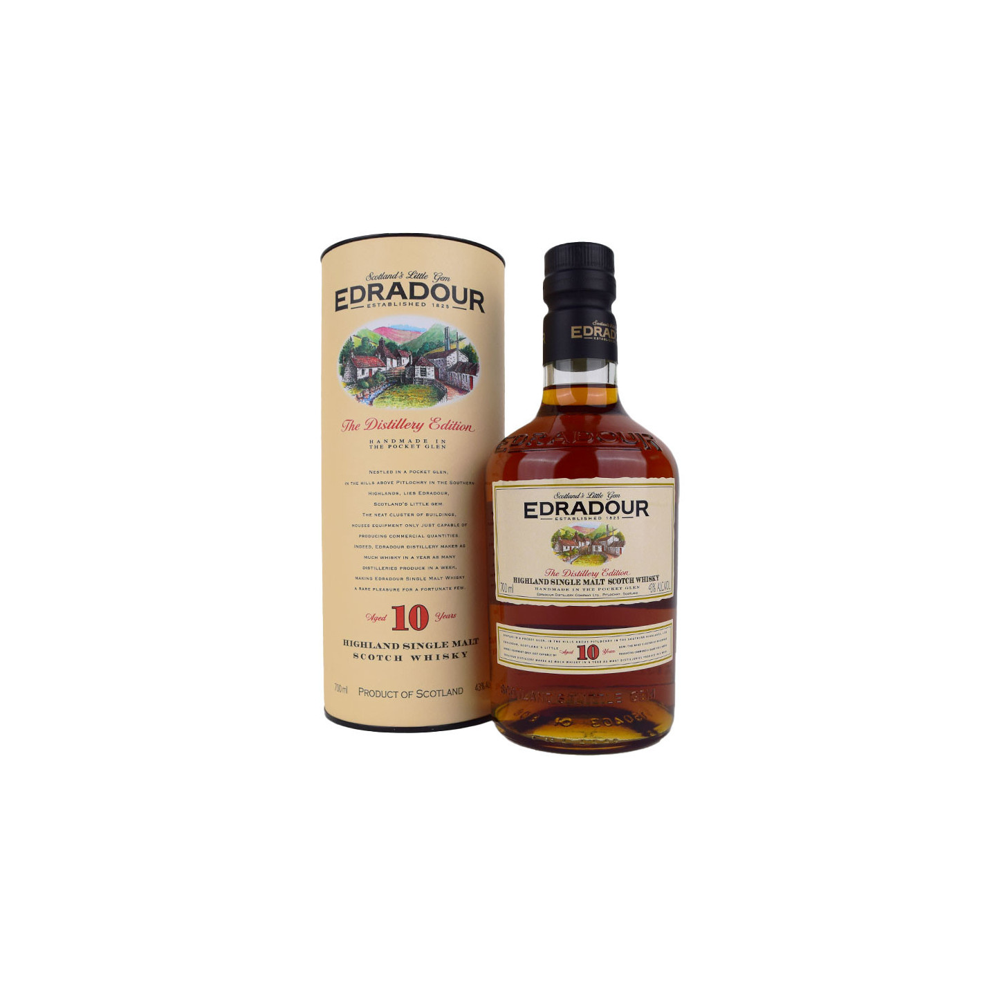 Edradour 10 yo 70cl 43° - Le Comptoir Irlandais